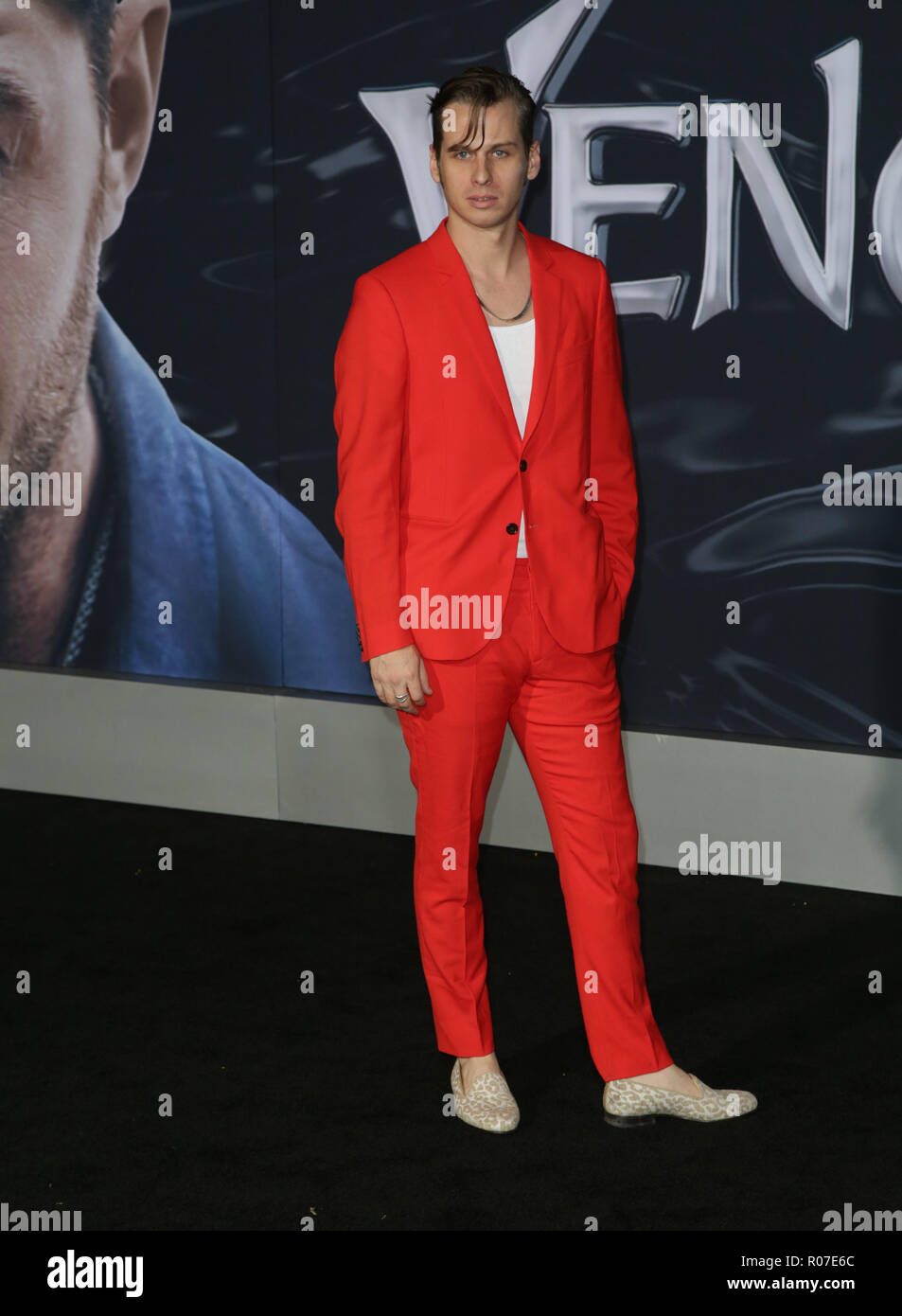 Celebrities attend th World Premiere of “VENOM” at Regency Village ...