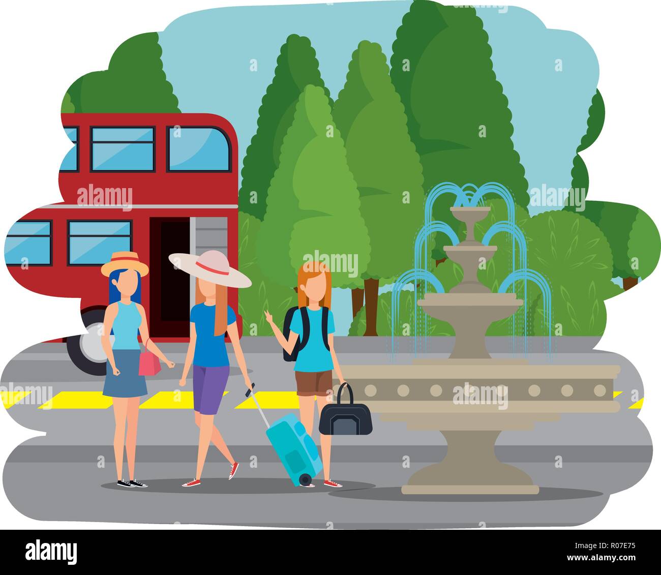 London girls Stock Vector Images - Alamy