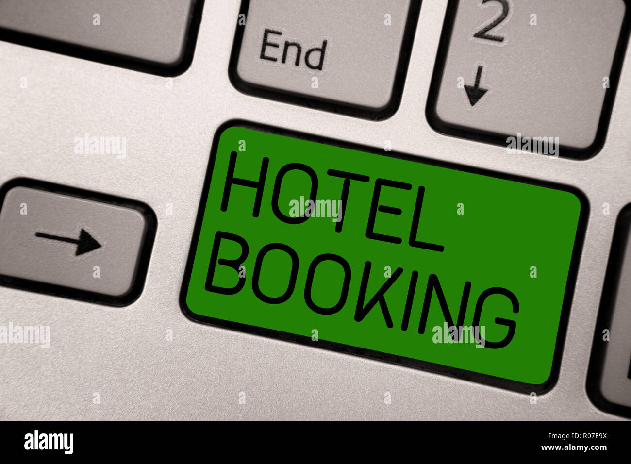 Writing note showing Hotel Booking. Business photo showcasing Online ...