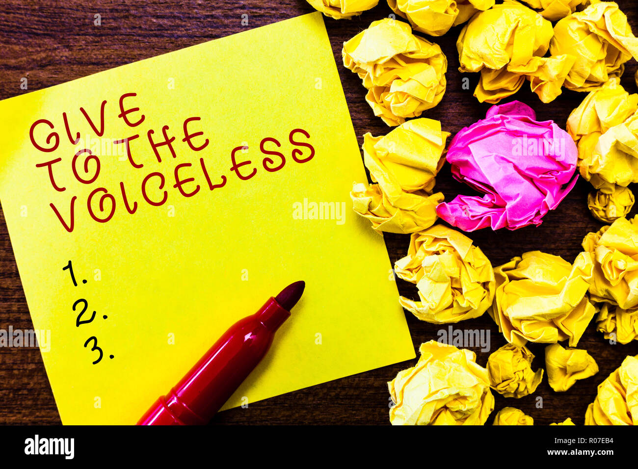 Word writing text Give Voice To The Voiceless. Business concept for ...
