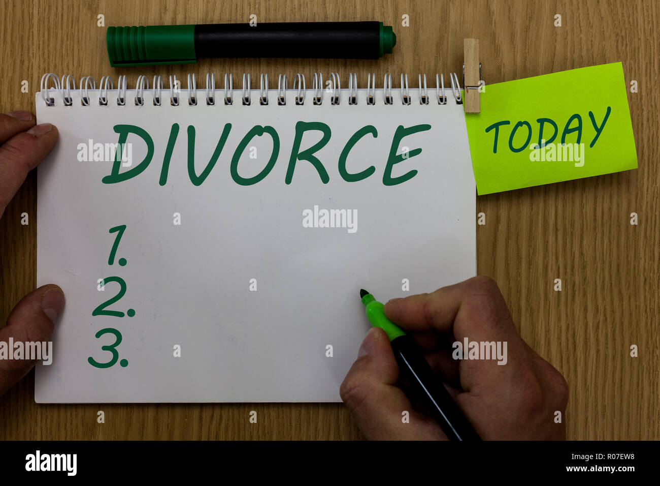 Text Sign Showing Divorce Conceptual Photo Legal Dissolution Of