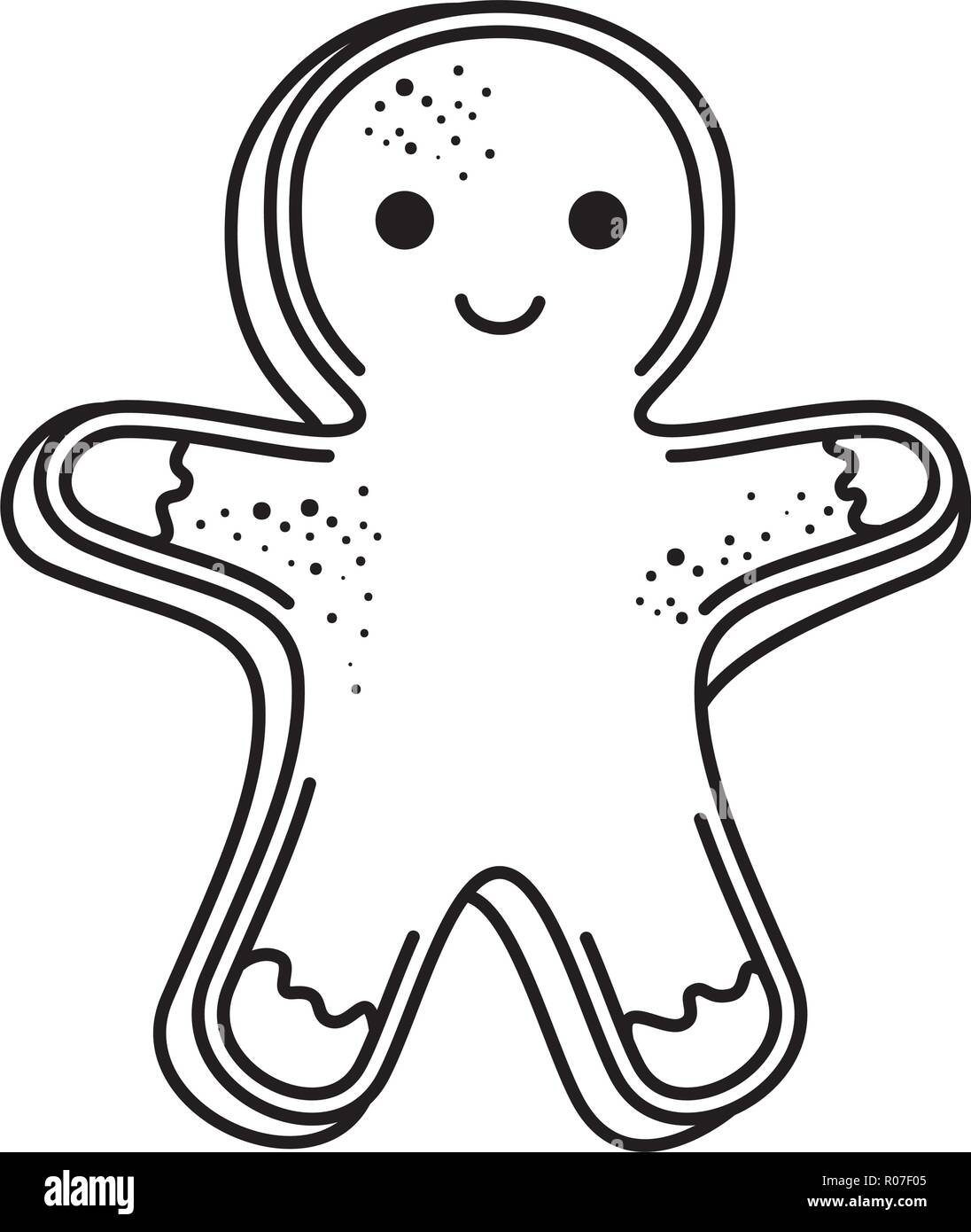 Sweet tasty gingerbread cake Black and White Stock Photos & Images - Alamy