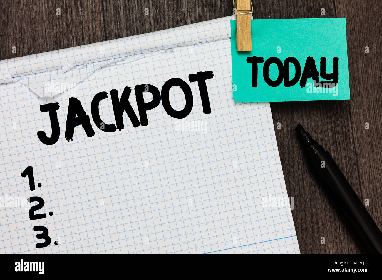 Conceptual hand writing showing Jackpot. Business photo showcasing ...