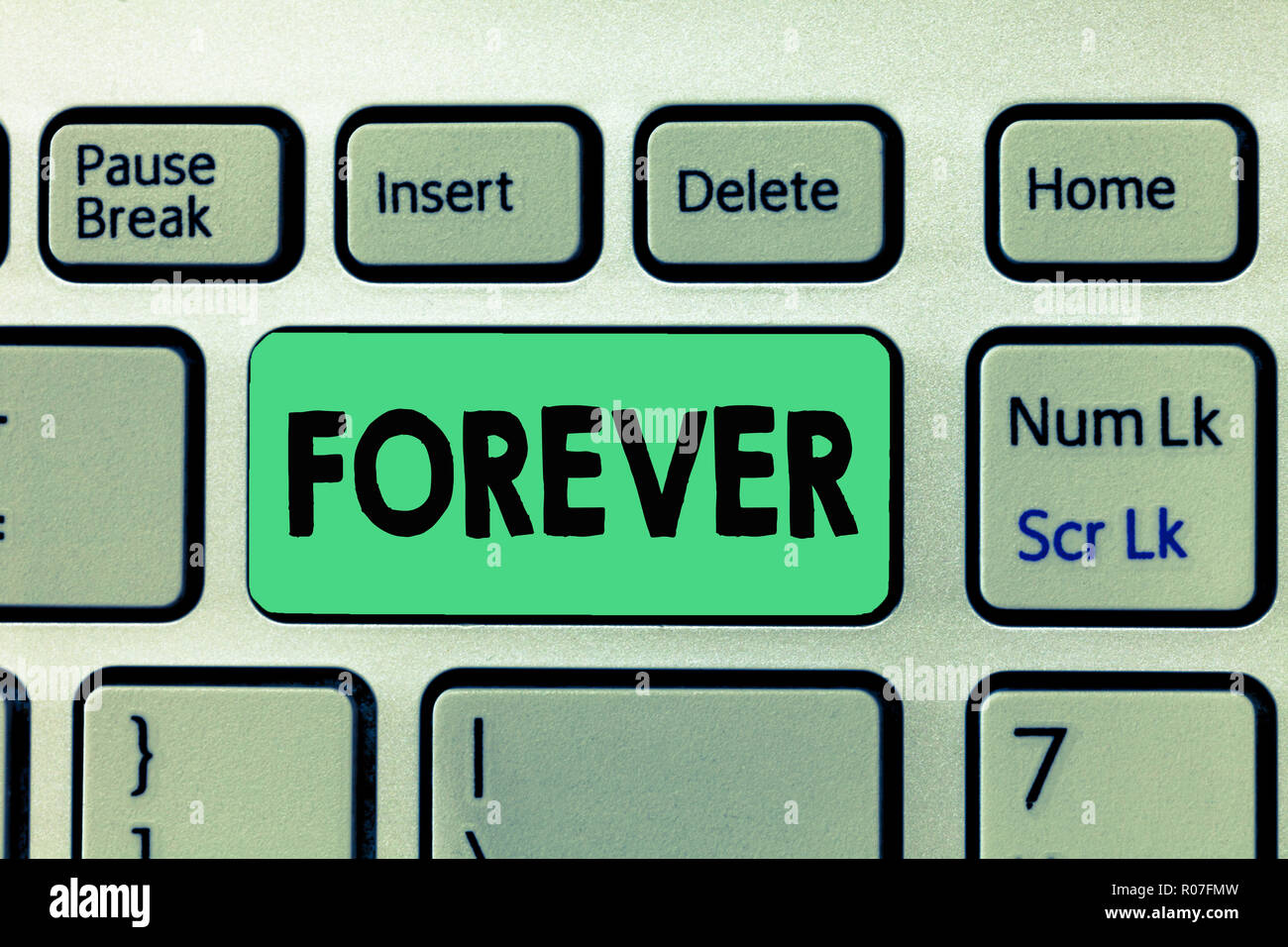 Handwriting text writing Forever. Concept meaning Everlasting ...