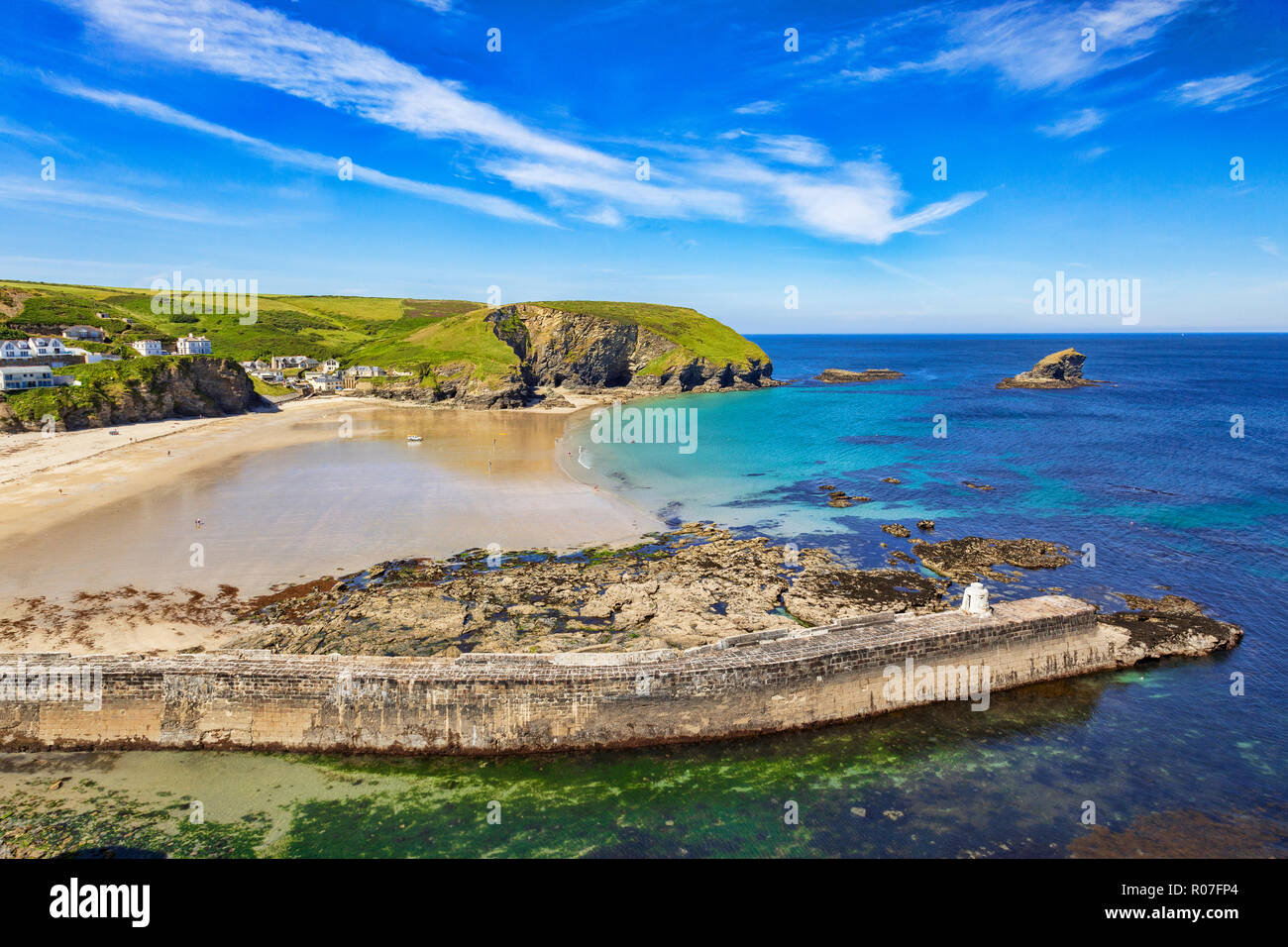 Portreath Cornwall Village Stock Photos & Portreath Cornwall Village ...