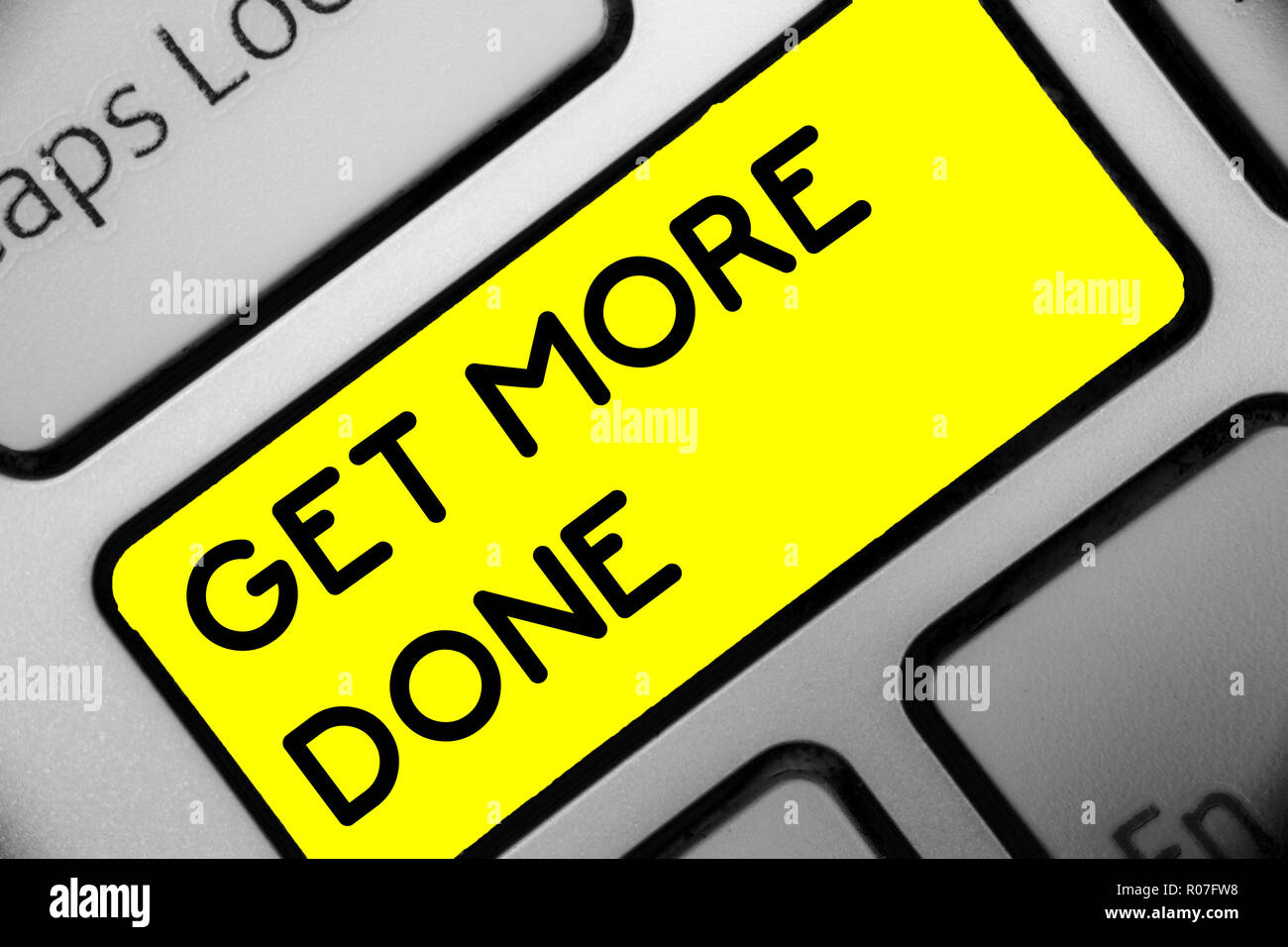 Conceptual hand writing showing Get More Done. Business photo text ...