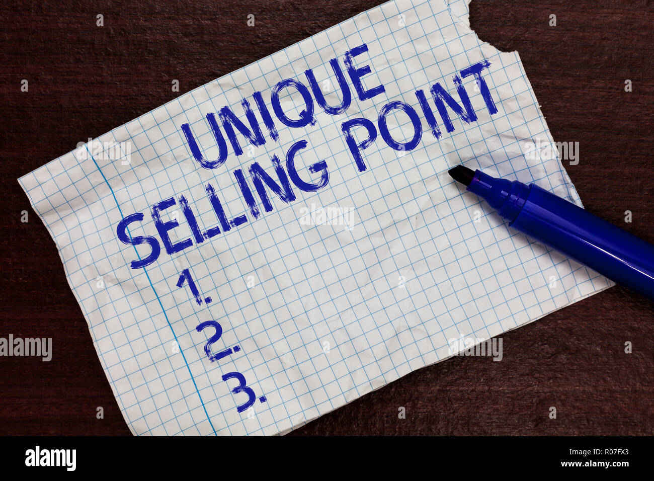 Writing Note Showing Unique Selling Point. Business Photo Showcasing 