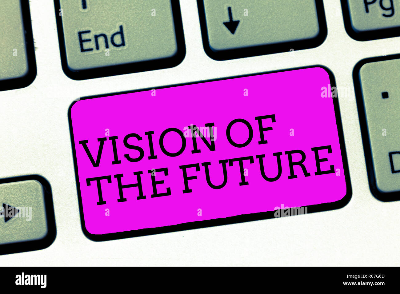Word writing text Vision Of The Future. Business concept for Seeing ...