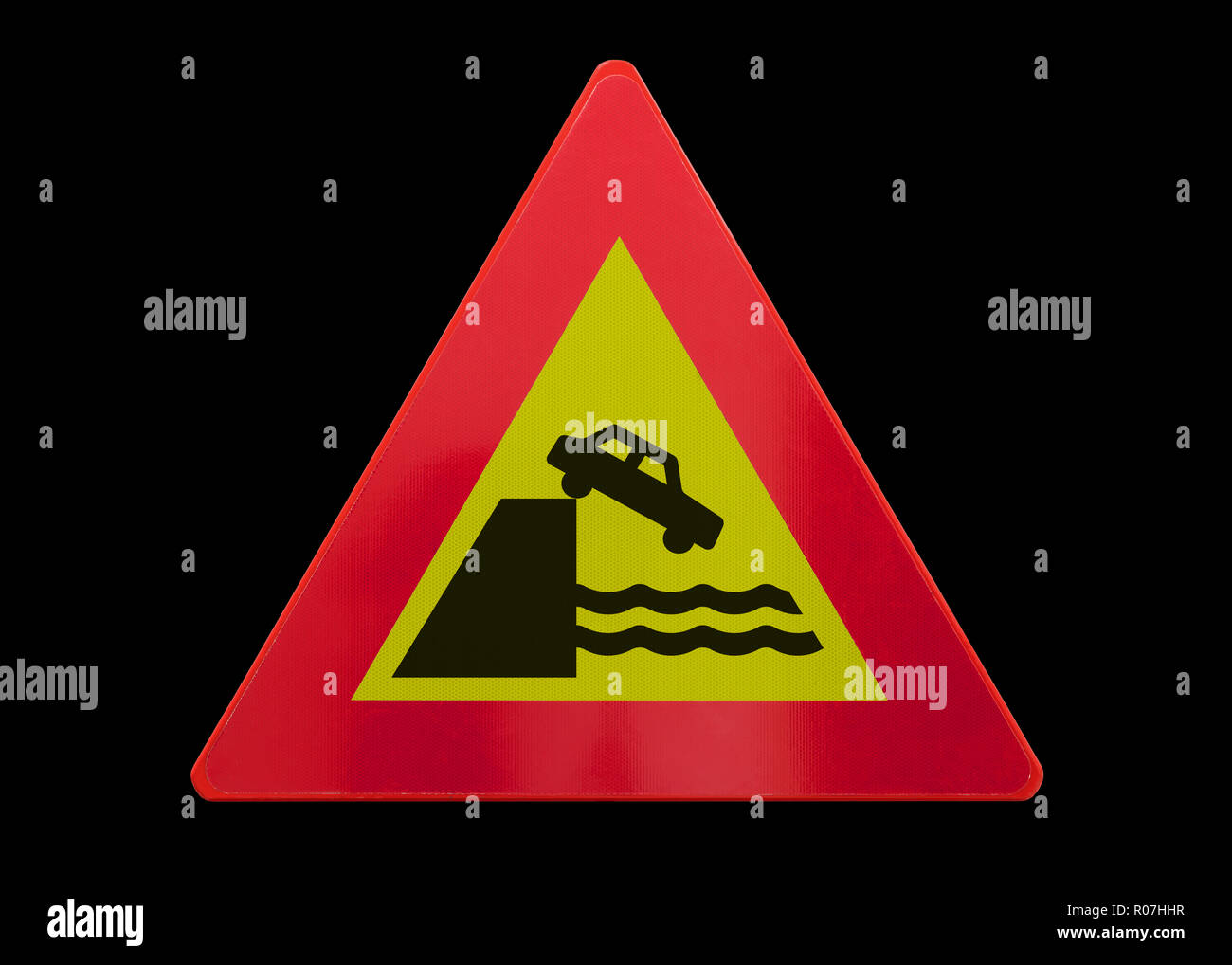 Warning Cliff Falls Danger Sign Stock Photos & Warning Cliff Falls ...