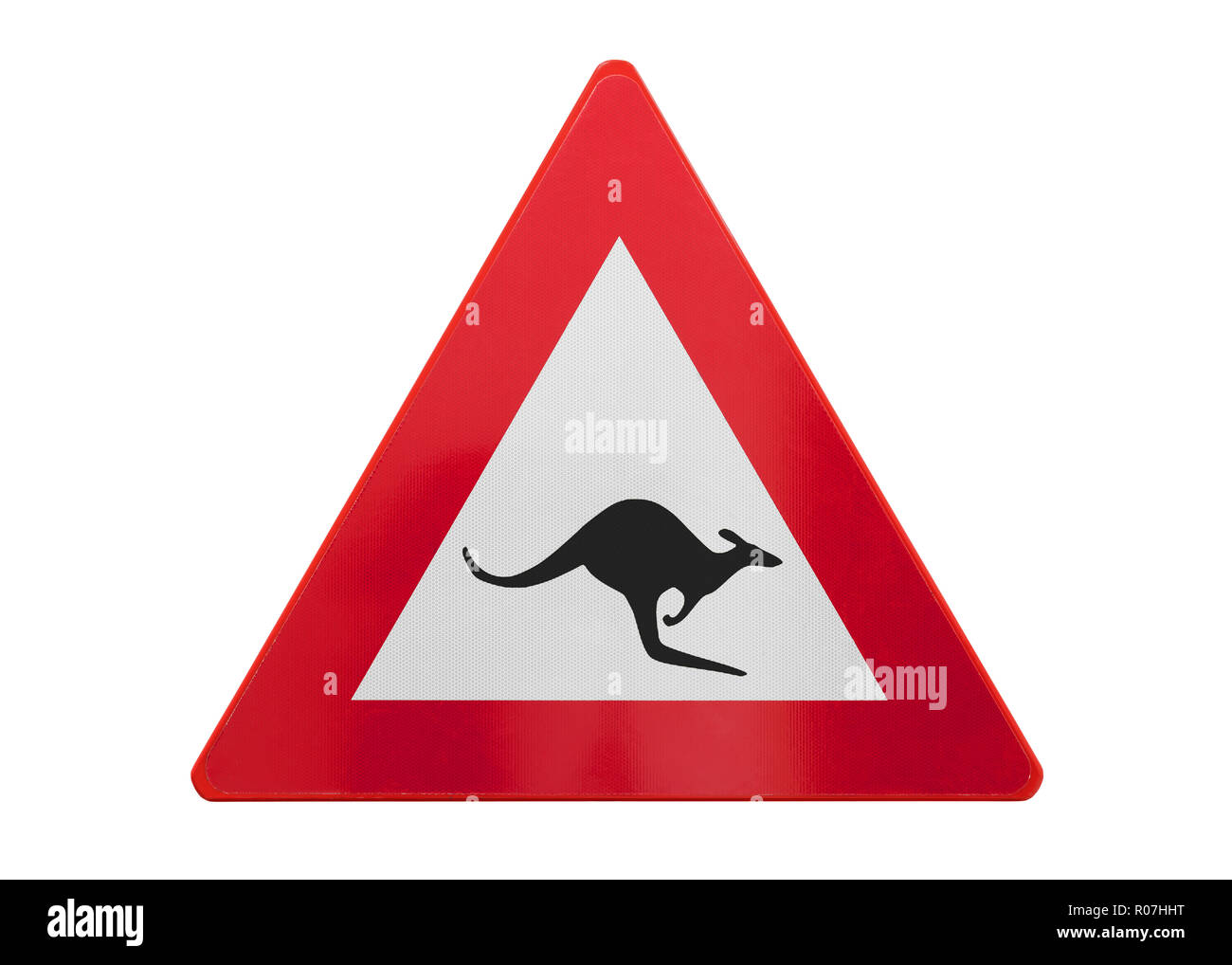 Red Triangle With Kangaroo Logo