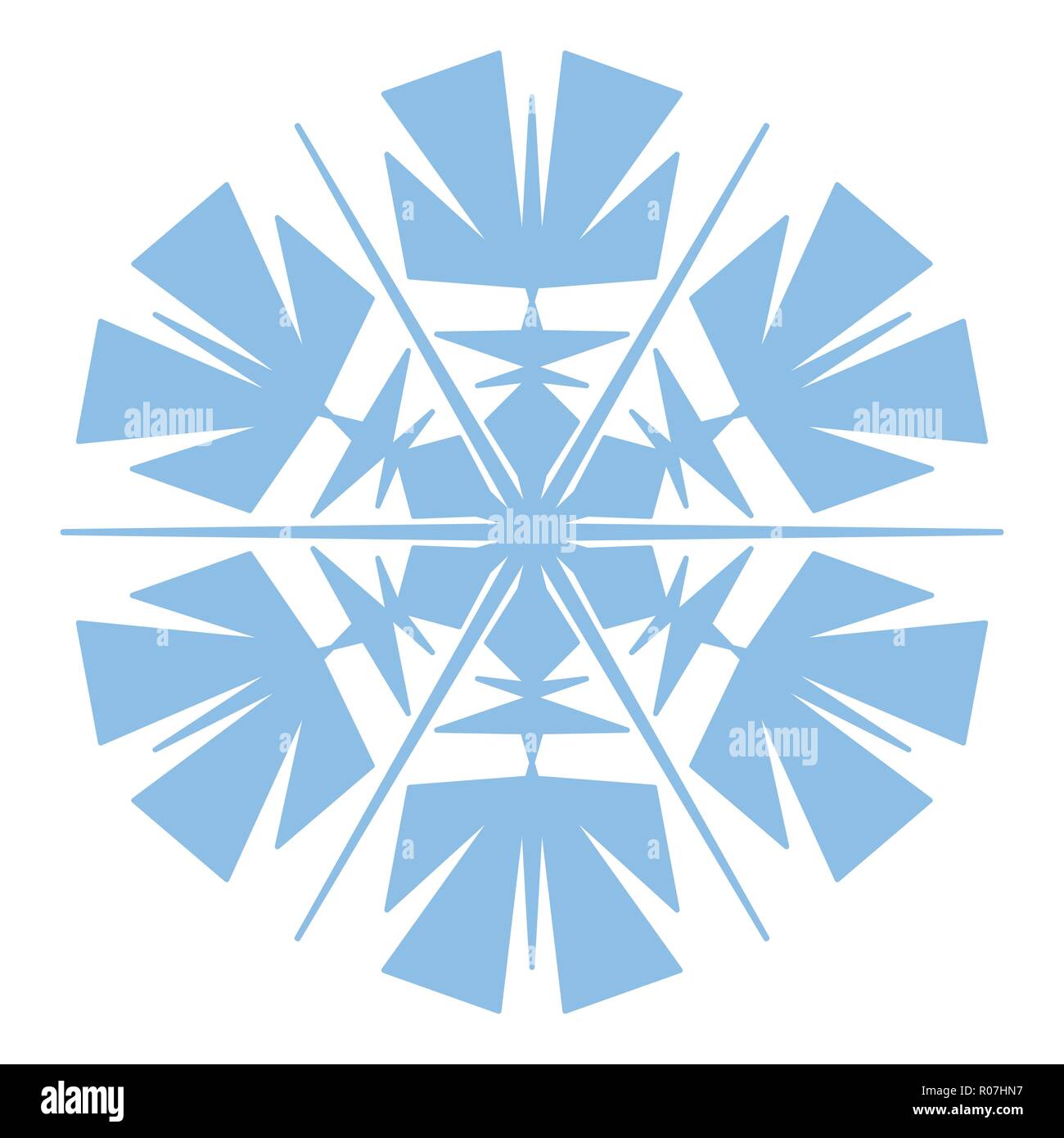 Simple Snowflake Element Stock Vector Image & Art - Alamy