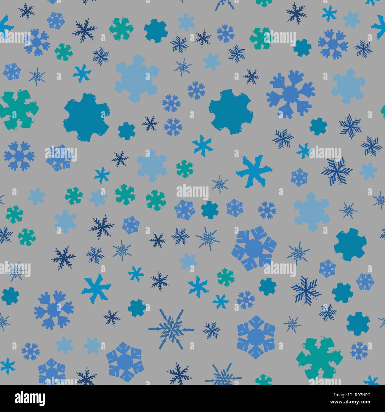 Chunky Snowflake Seamless Stock Vector Image & Art - Alamy