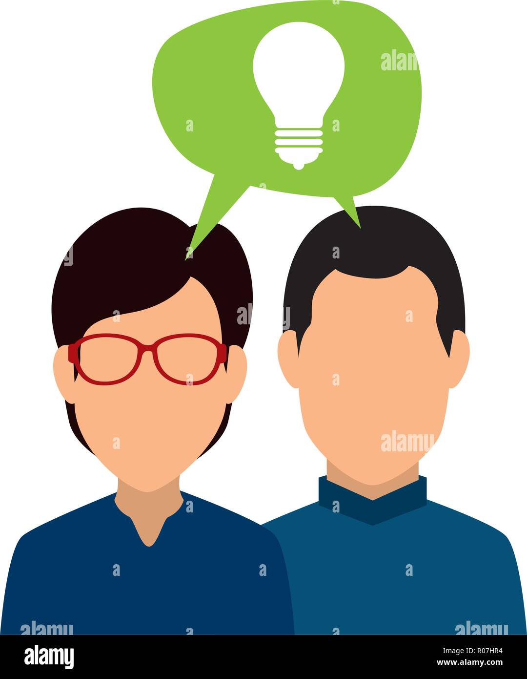 group of men with speech bubble vector illustration design Stock Vector ...
