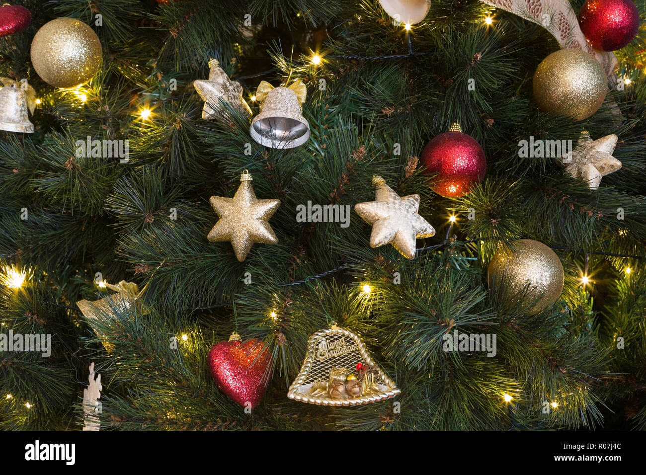 Zoomed lit christmas tree hi-res stock photography and images - Alamy