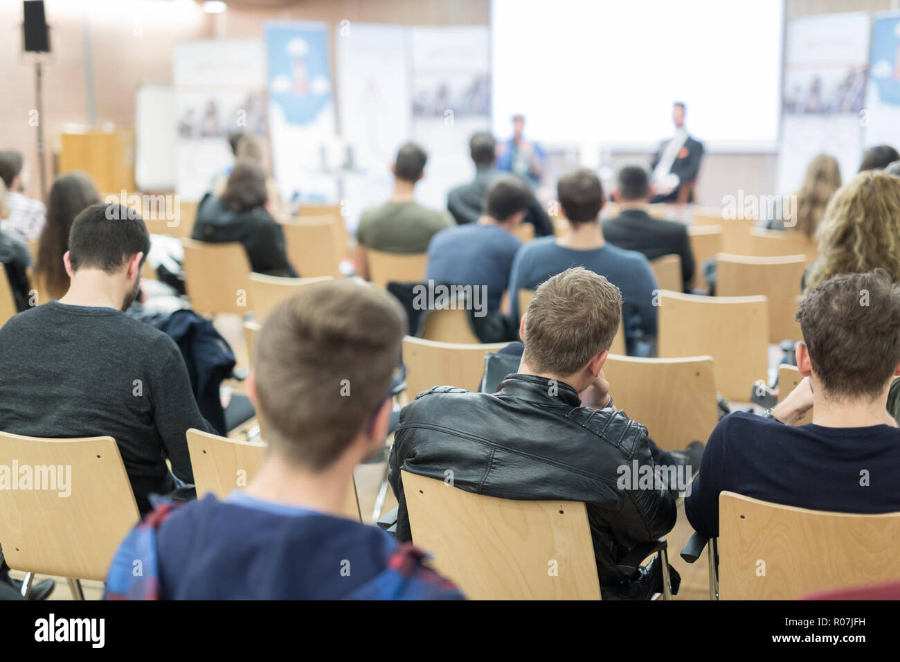 Round table discussion at Business business conference event Stock ...