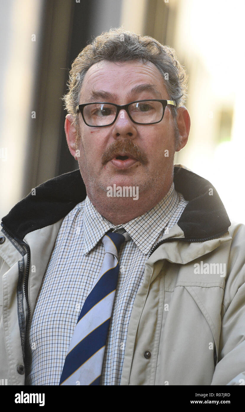 Vincent Potter arrives at the Old Bailey in London where he is due to ...