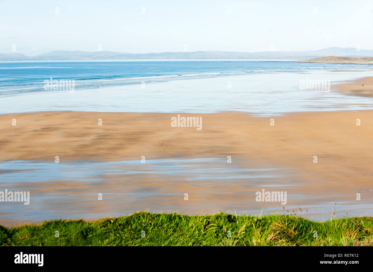 Magnificent sandy beach,Tullan Strand, which attracts surfers from all ...