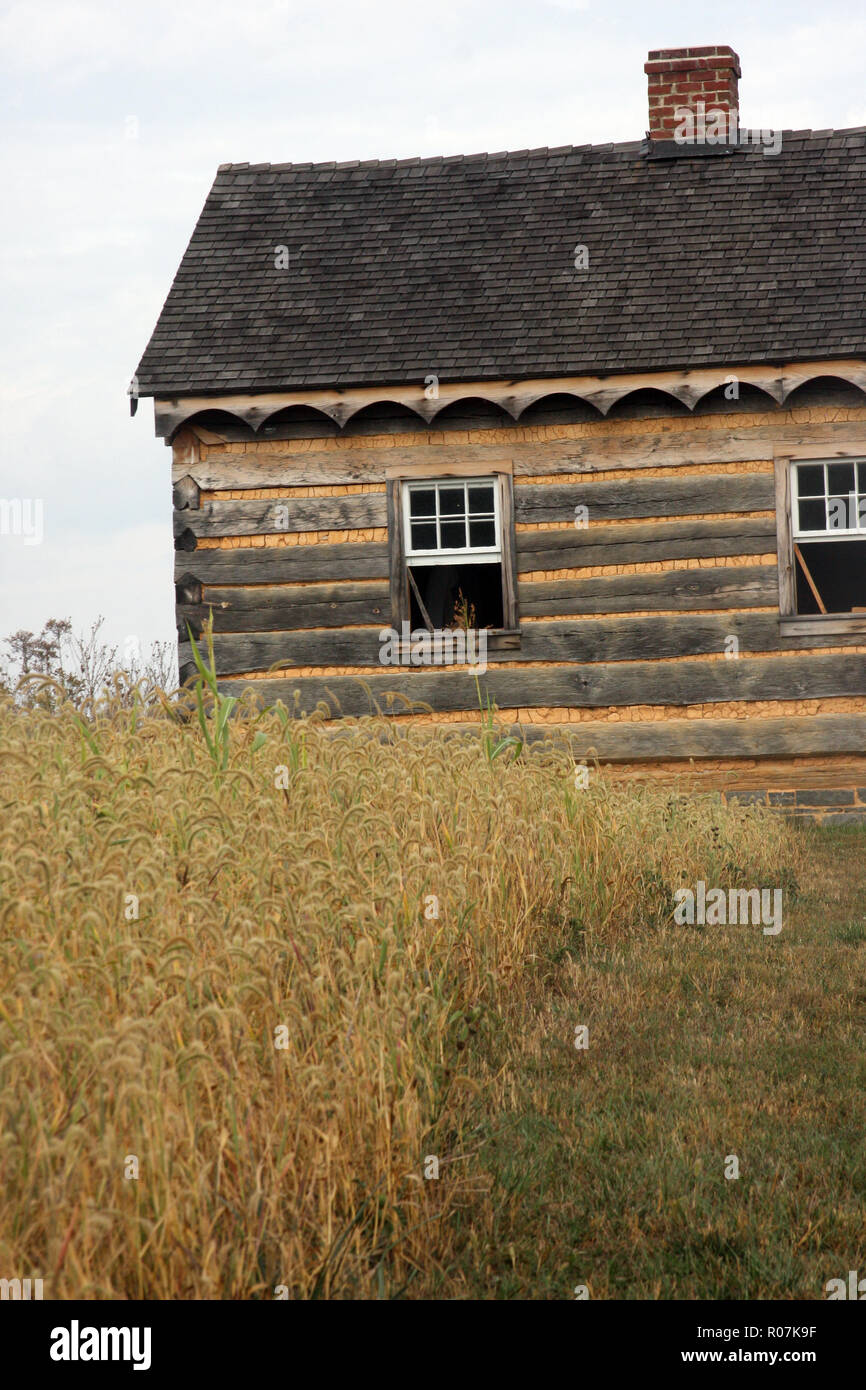 Early American School House, authentic historical building from 19th ...