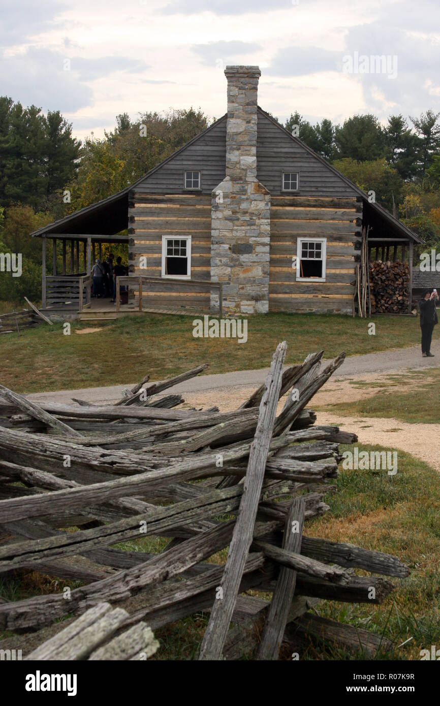Historical structure at the Frontier Culture Museum, Virginia, USA ...