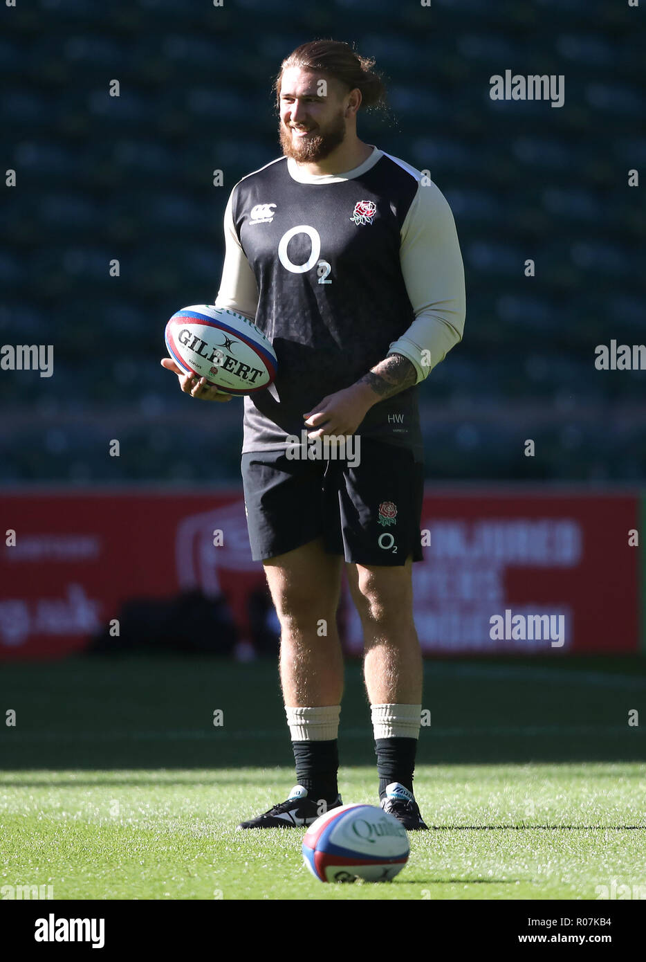 England's Harry Williams during the training session at Twickenham ...
