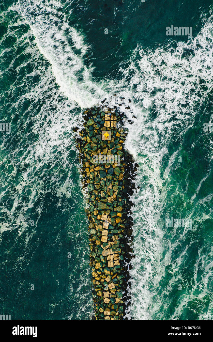 Sea waves aerial view hi-res stock photography and images - Alamy