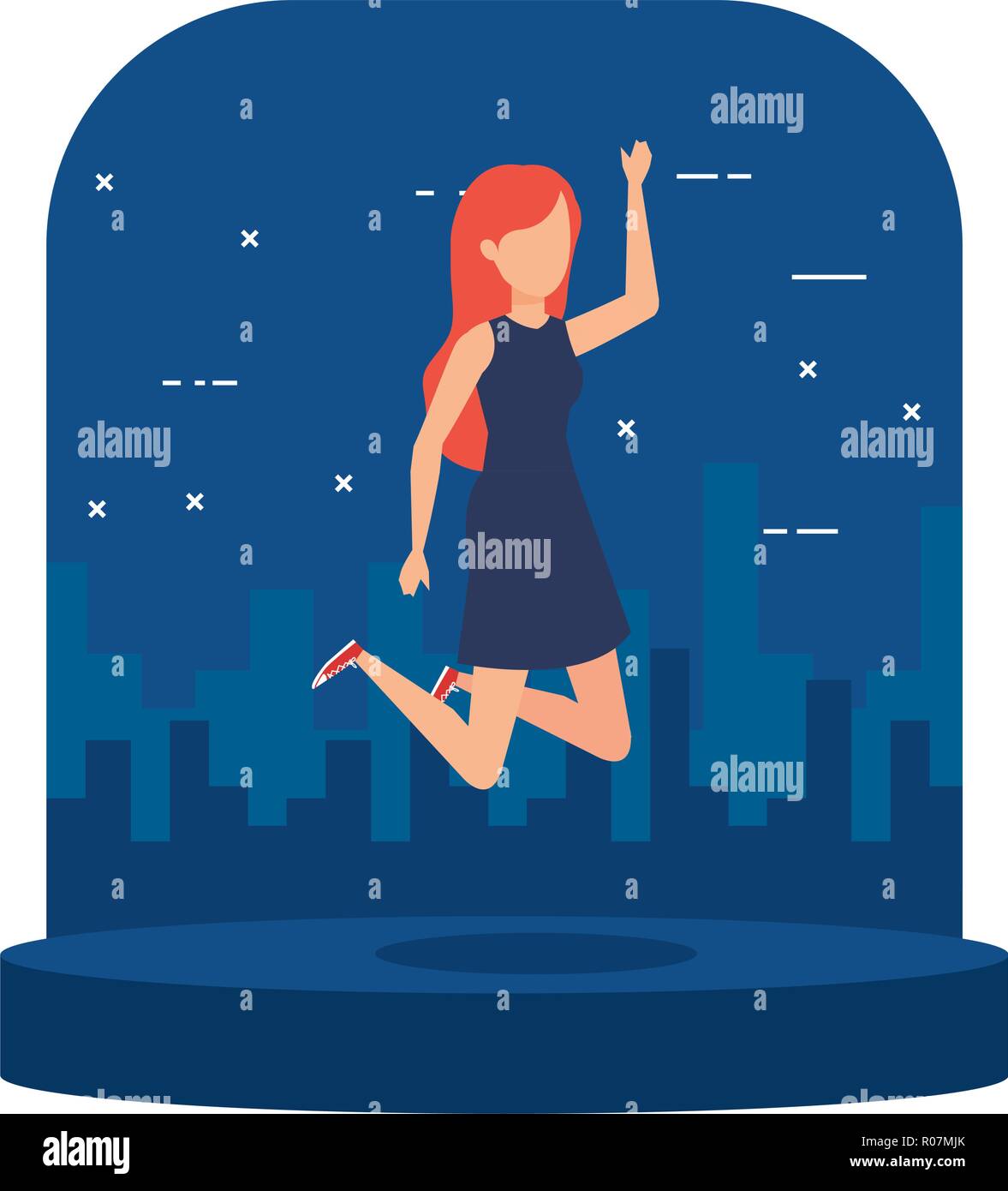 beautiful woman celebrating party Stock Vector Image & Art - Alamy