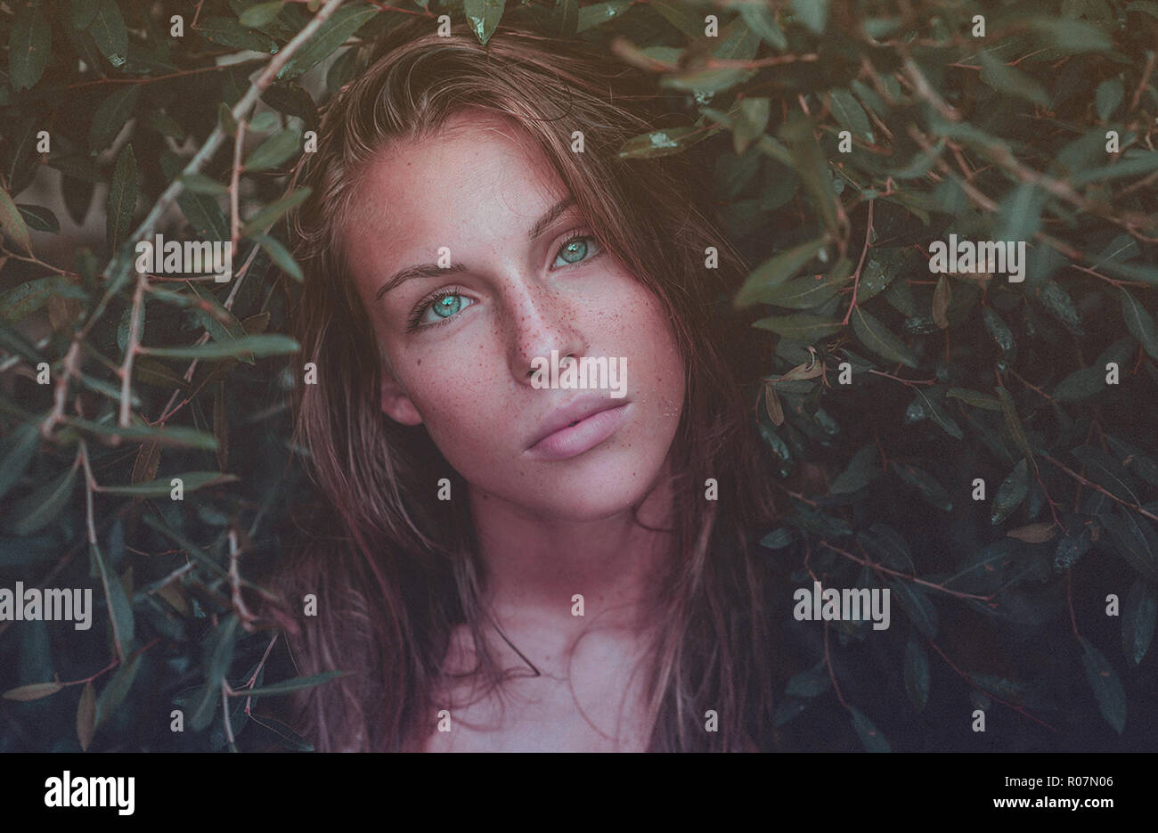 Beautiful Girl Wallpaper Stock Photo - Alamy