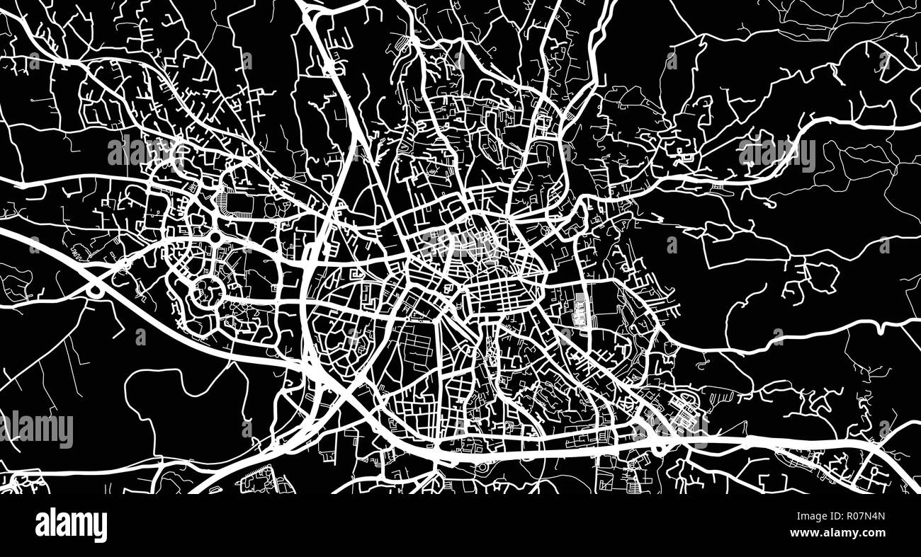 Urban vector city map of Aix en Provence, France Stock Vector Image ...