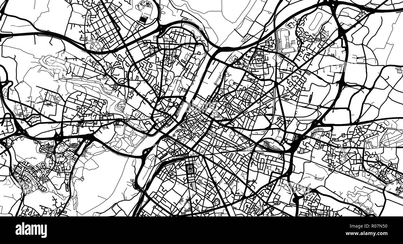 Urban vector city map of Angers, France Stock Vector Image & Art - Alamy