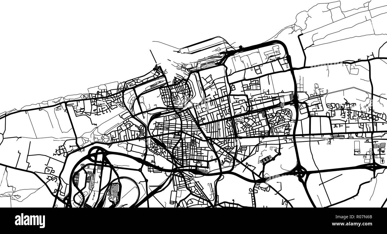 Urban vector city map of Calais, France Stock Vector Image & Art - Alamy