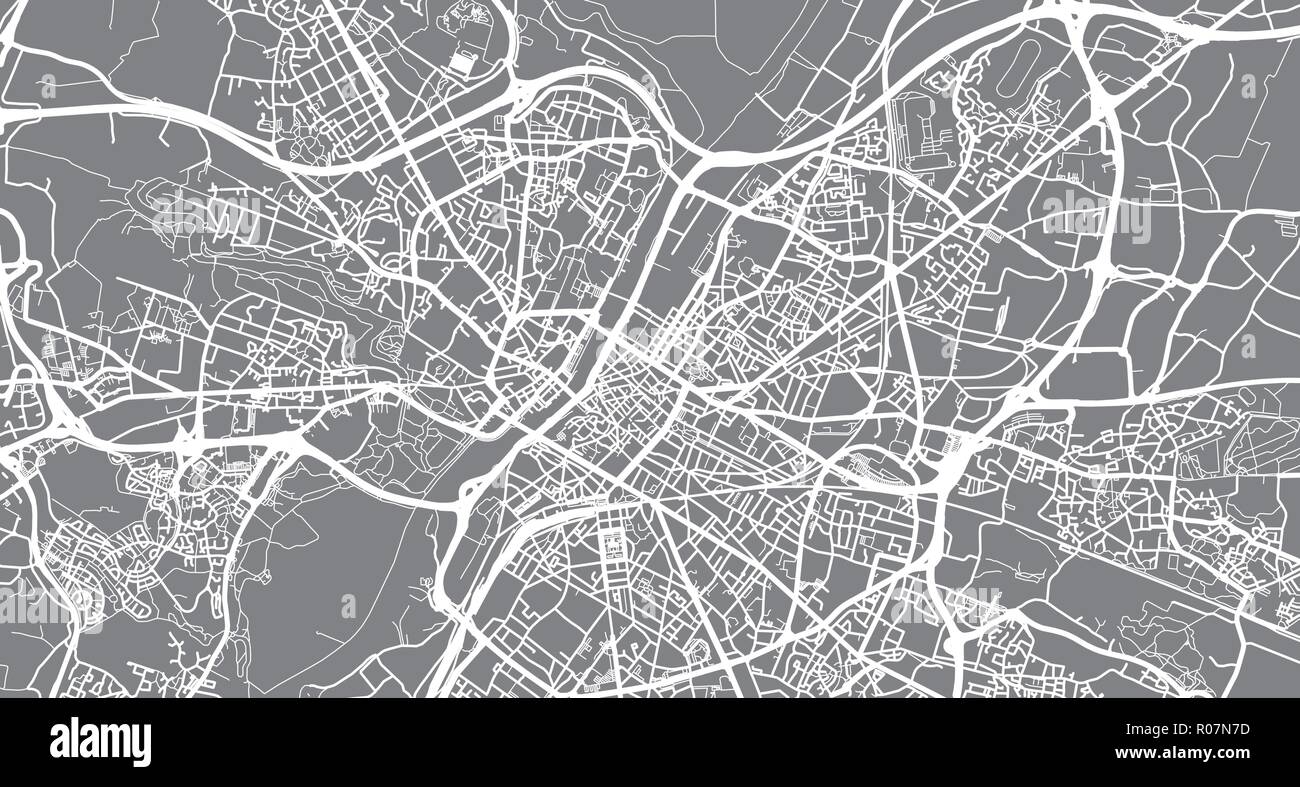 Urban vector city map of Angers, France Stock Vector Image & Art - Alamy