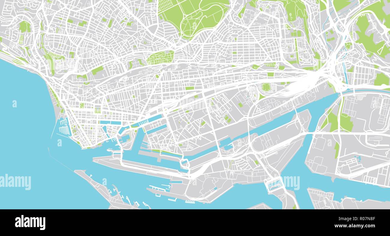 Urban vector city map of La Harve, France Stock Vector Image & Art - Alamy