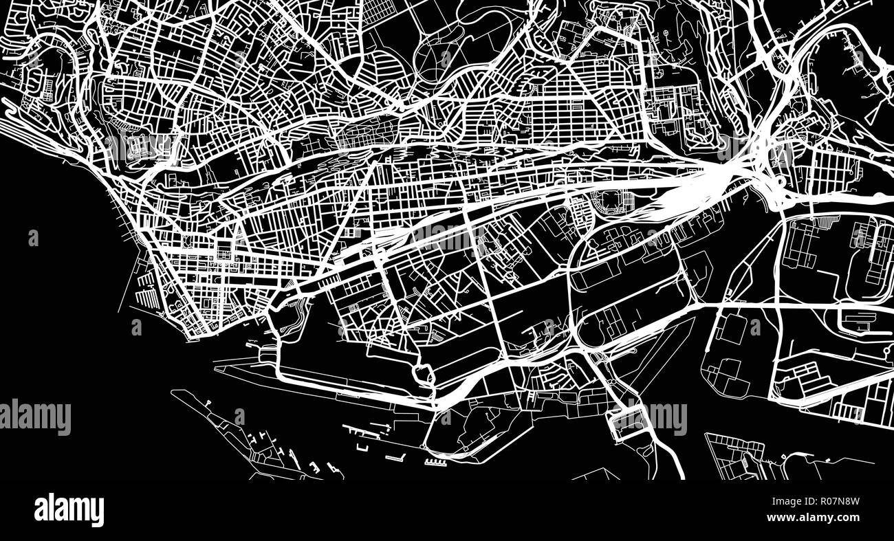 Urban vector city map of La Harve, France Stock Vector Image & Art - Alamy