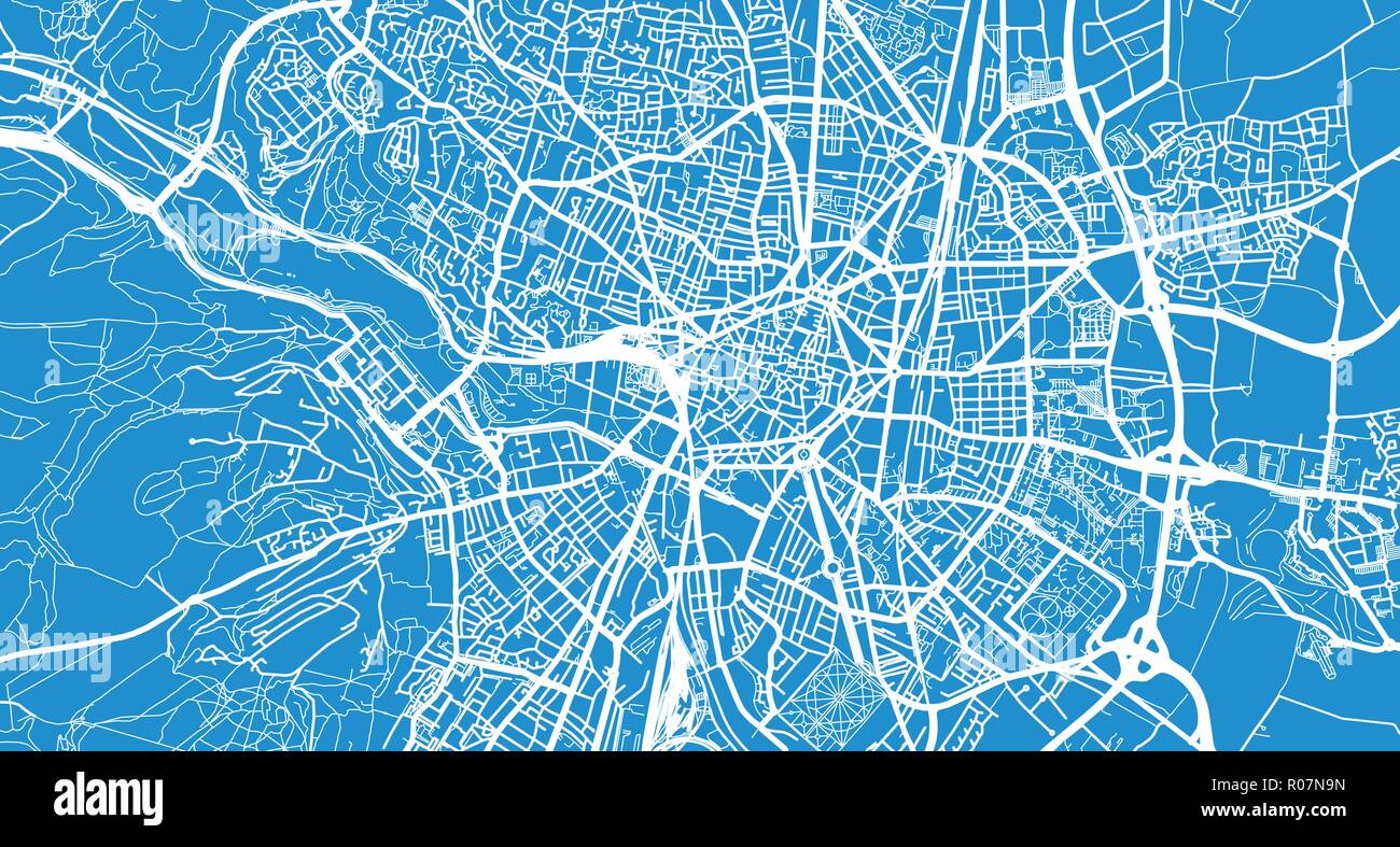 Urban vector city map of Dijon, France Stock Vector Image & Art - Alamy