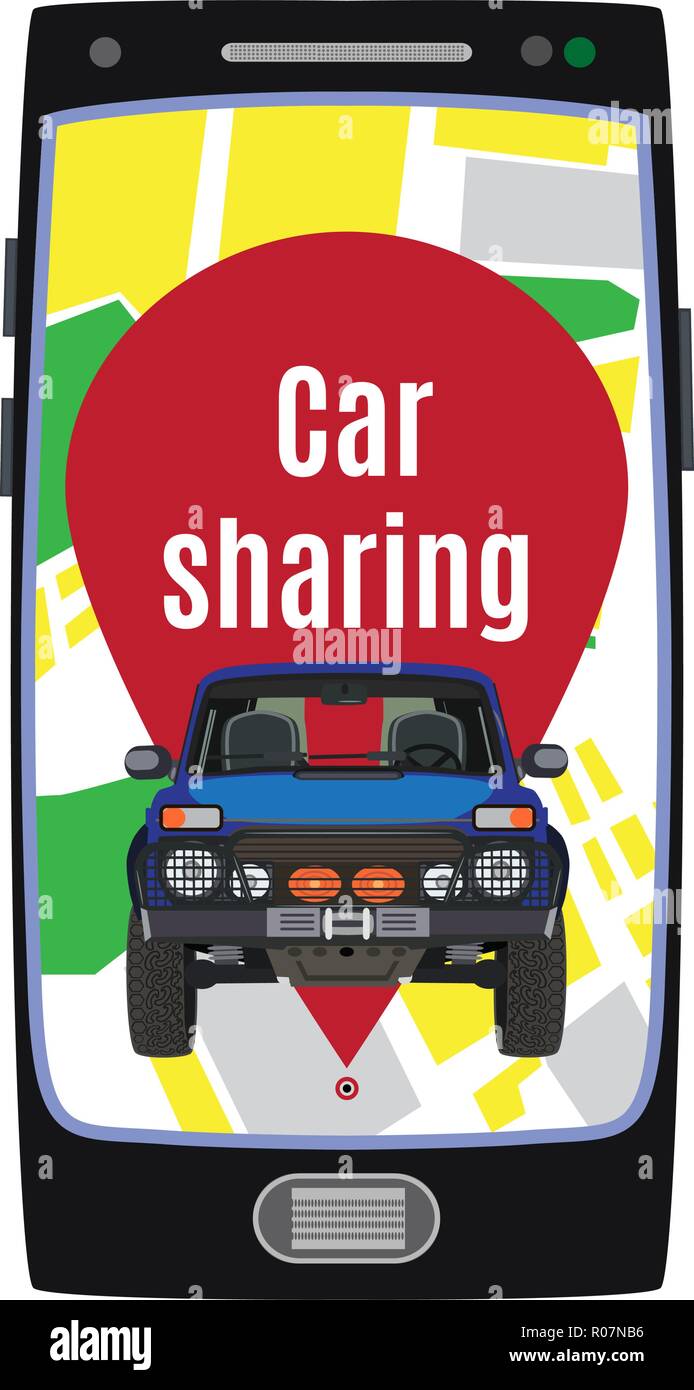 Carsharing rental service logo hi-res stock photography and images - Alamy