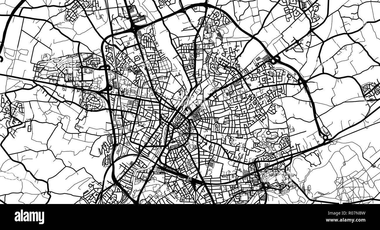 Urban vector city map of Le Mans, France Stock Vector Image & Art - Alamy