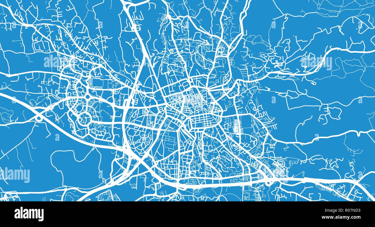 Urban vector city map of Aix en Provence, France Stock Vector Image ...