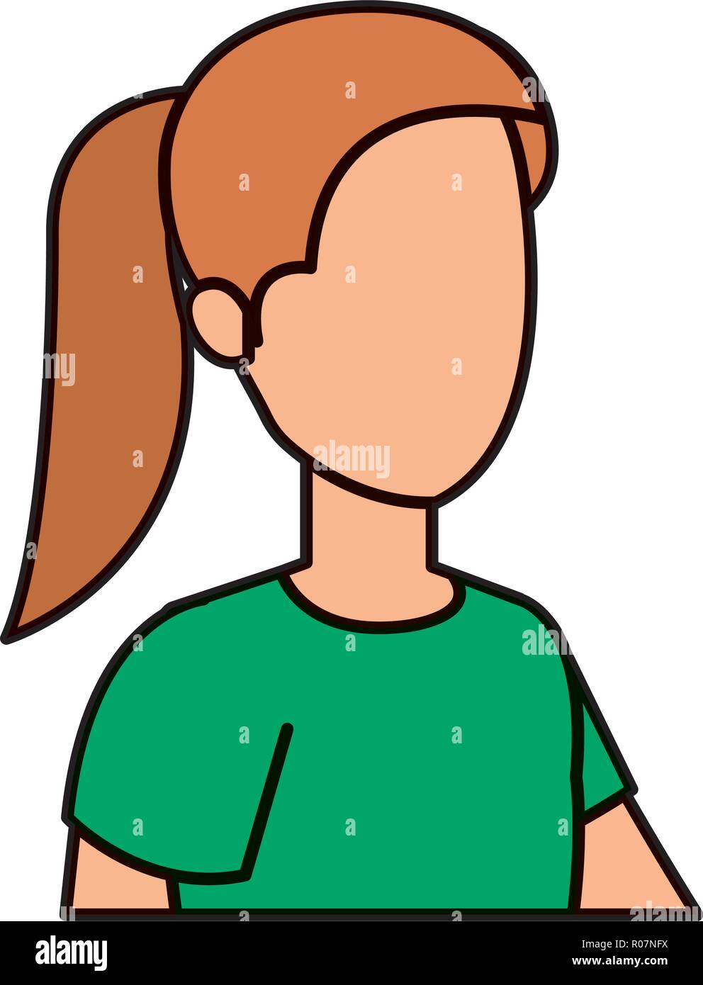 beautiful woman avatar character vector illustration design Stock ...