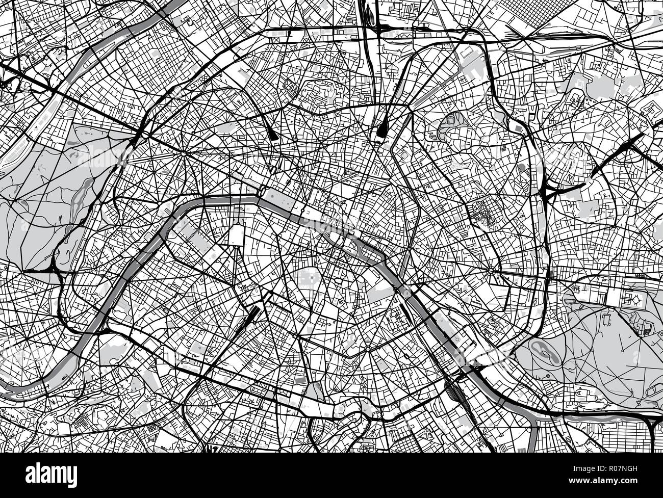 Paris Map District Stock Photos & Paris Map District Stock Images - Alamy