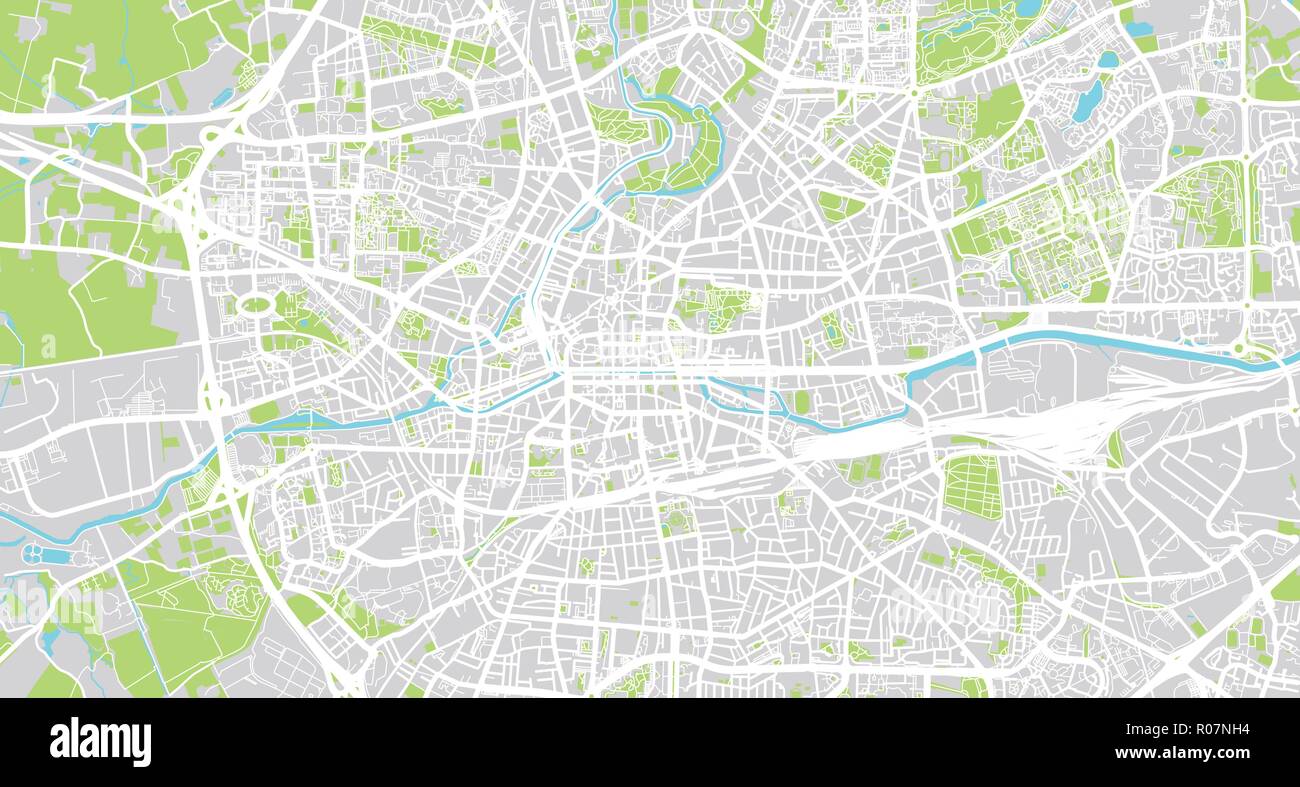 Urban vector city map of Rennes, France Stock Vector Image & Art - Alamy