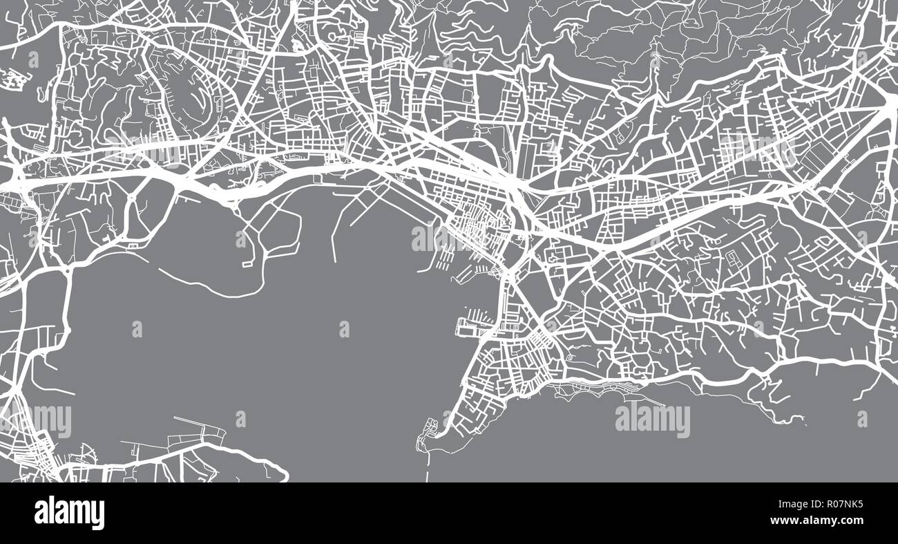 Urban vector city map of Toulon, France Stock Vector Image & Art - Alamy