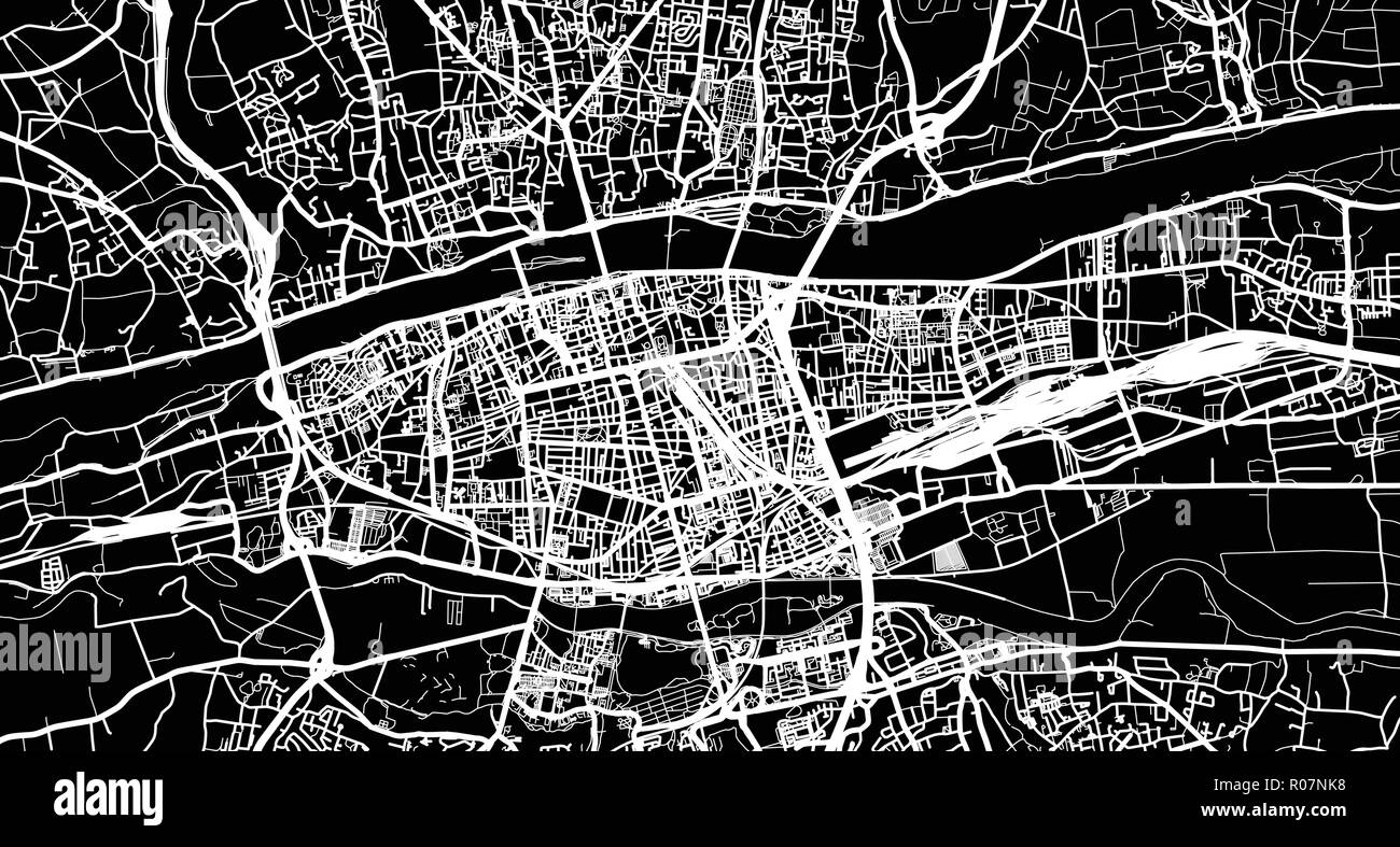 Urban vector city map of Tours, France Stock Vector Image & Art - Alamy