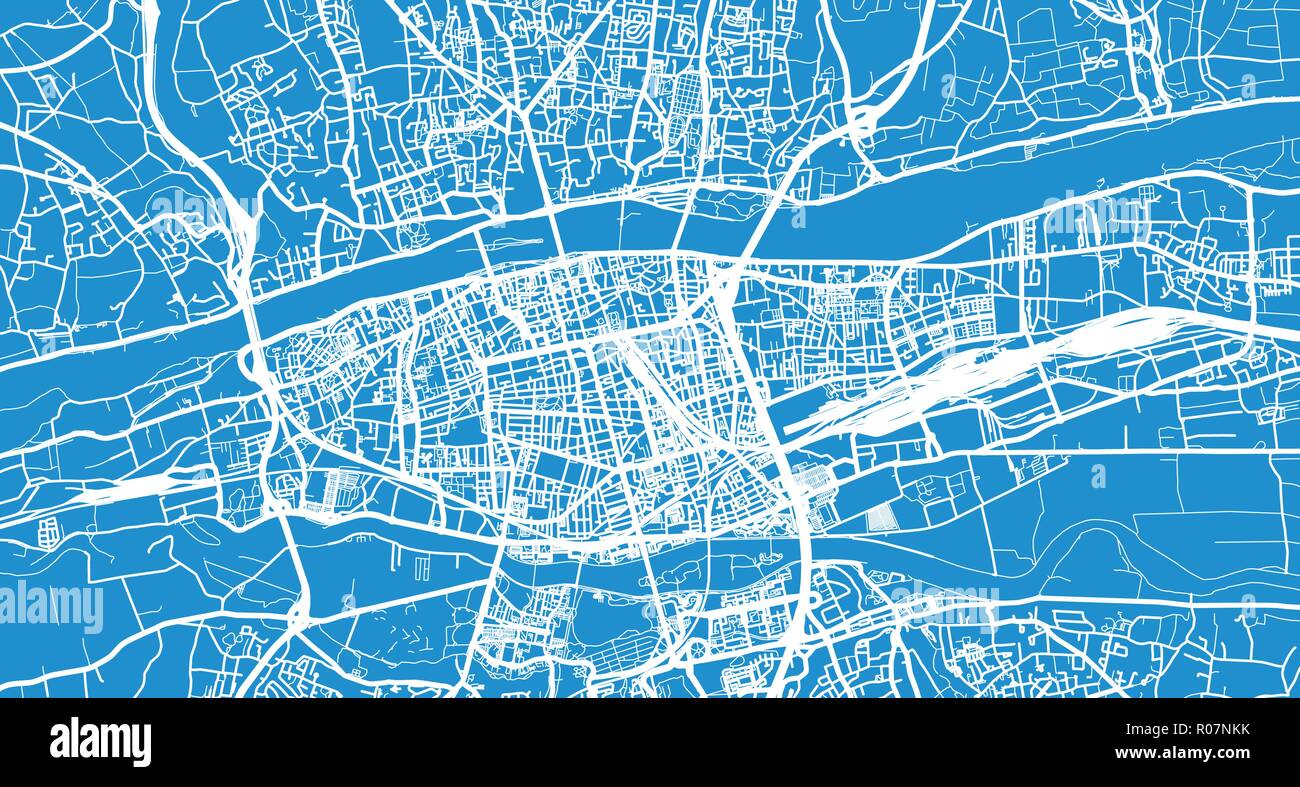 Urban vector city map of Tours, France Stock Vector Image & Art - Alamy