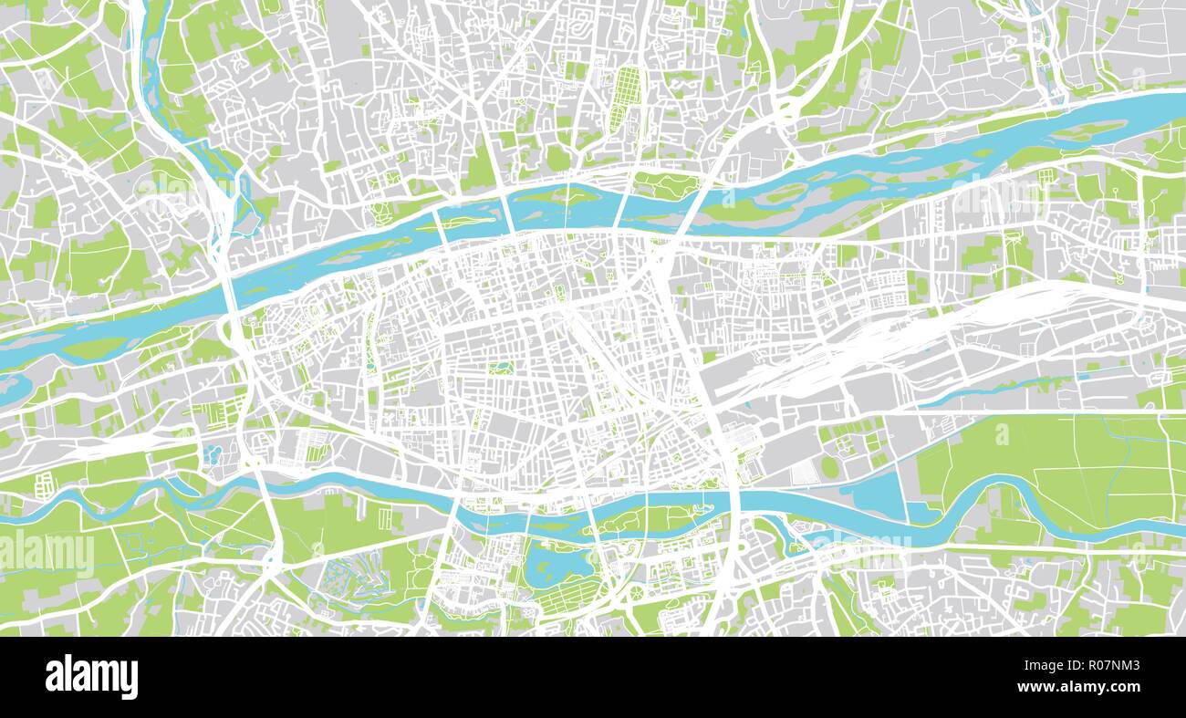 Urban vector city map of Tours, France Stock Vector Image & Art - Alamy