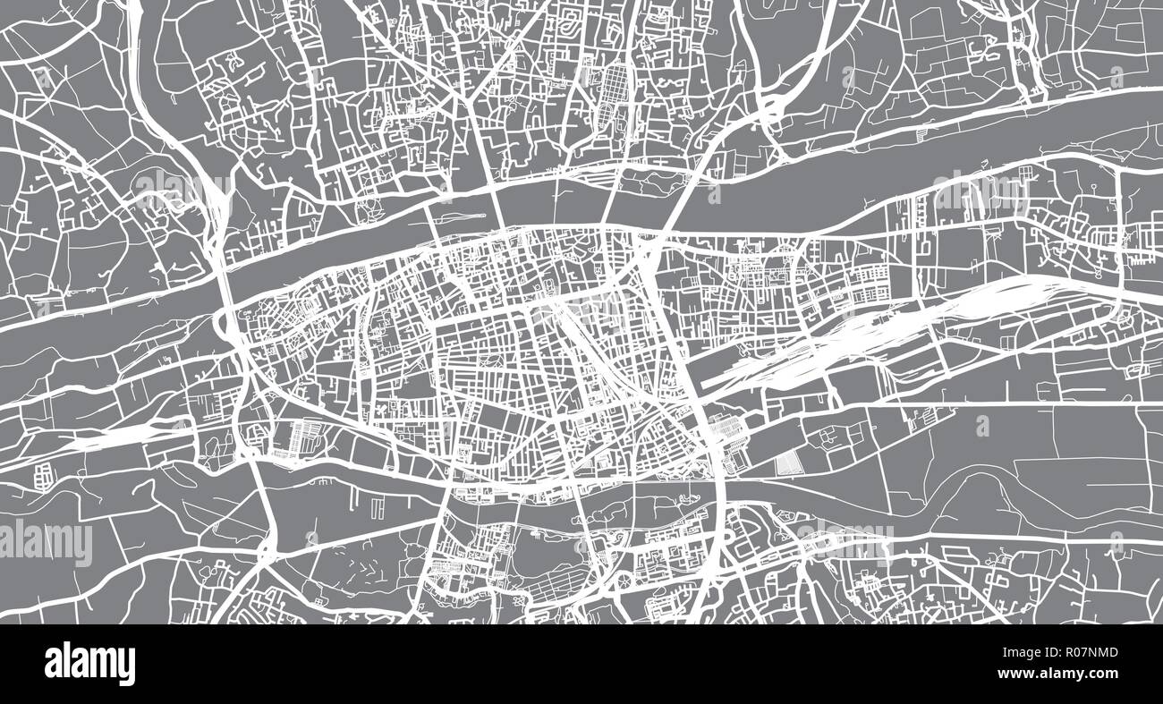 Urban vector city map of Tours, France Stock Vector Image & Art - Alamy