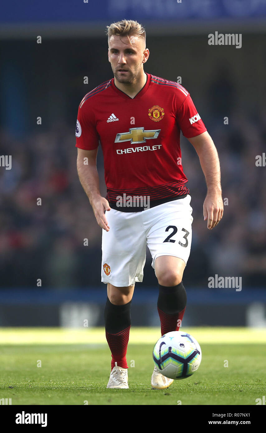Manchester United's Luke Shaw Stock Photo - Alamy