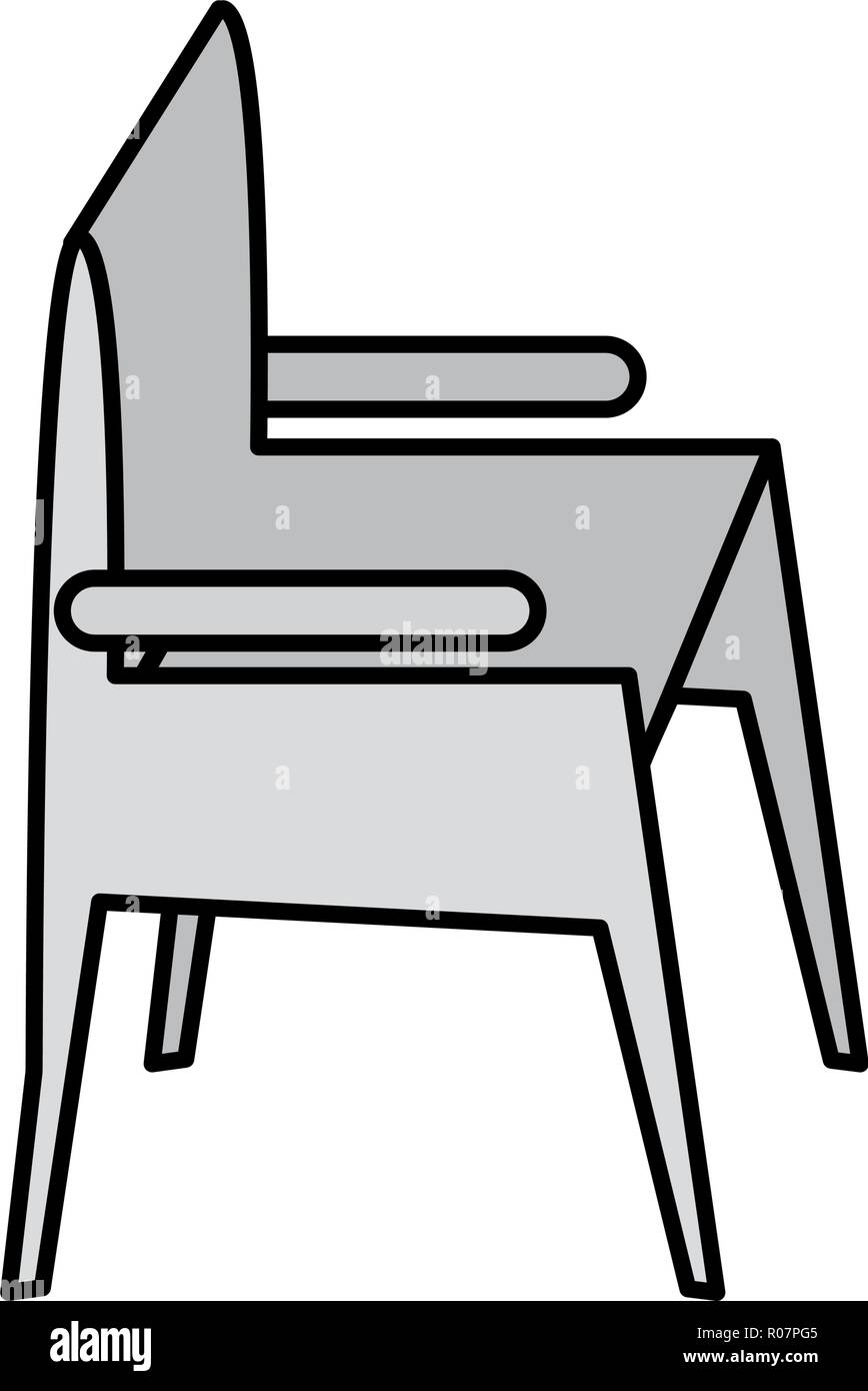 chair icon over white background, vector illustration Stock Vector ...