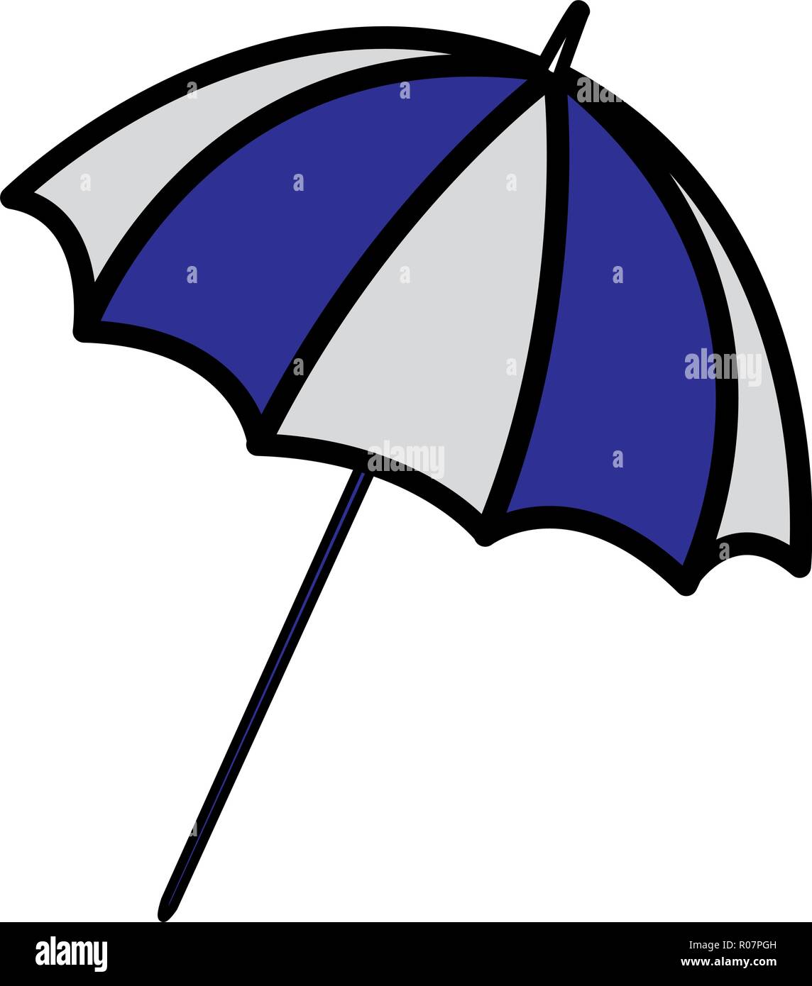 beach parasol over white background, vector illustration Stock Vector ...