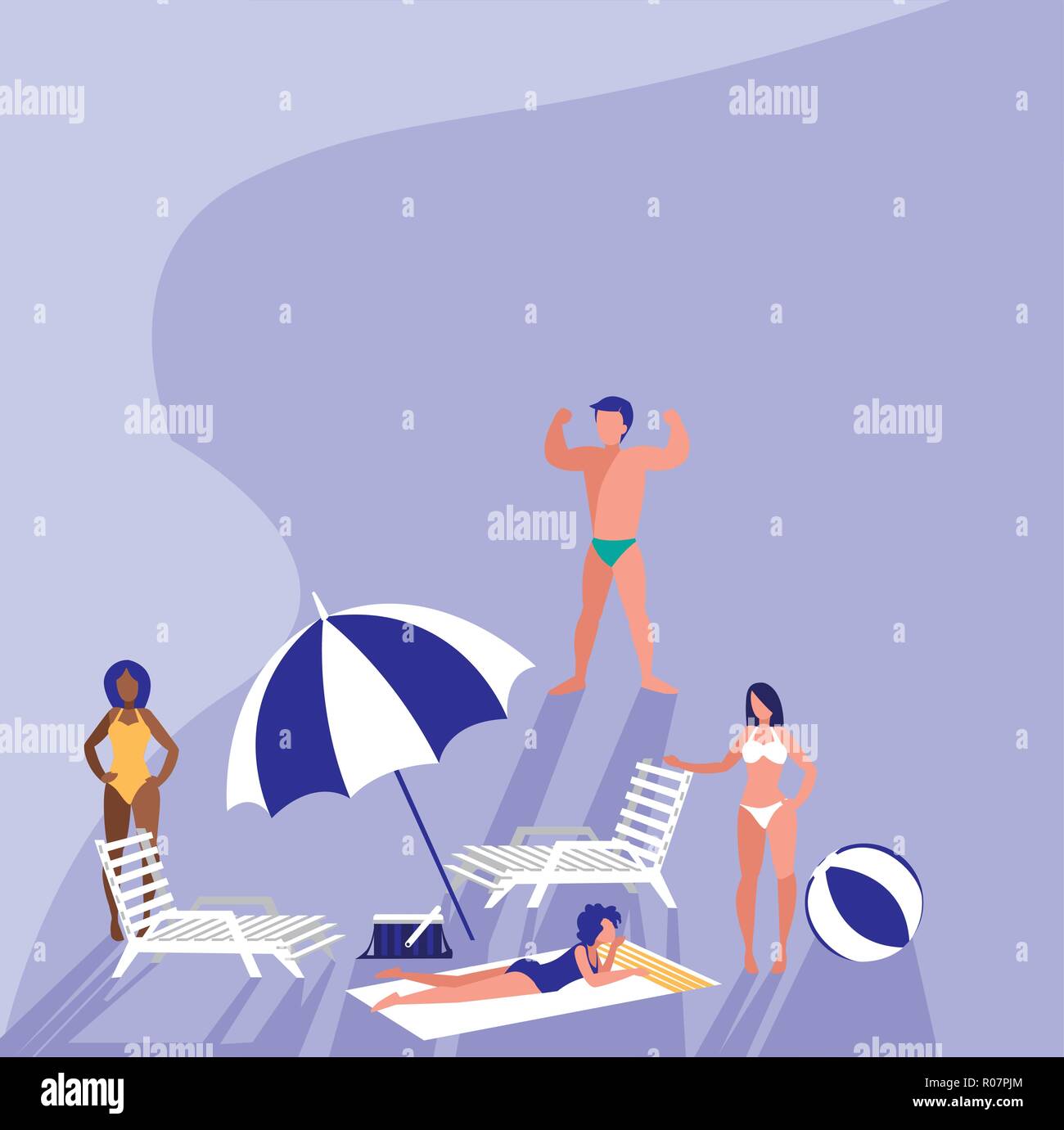 Mand and landscape Stock Vector Images - Alamy