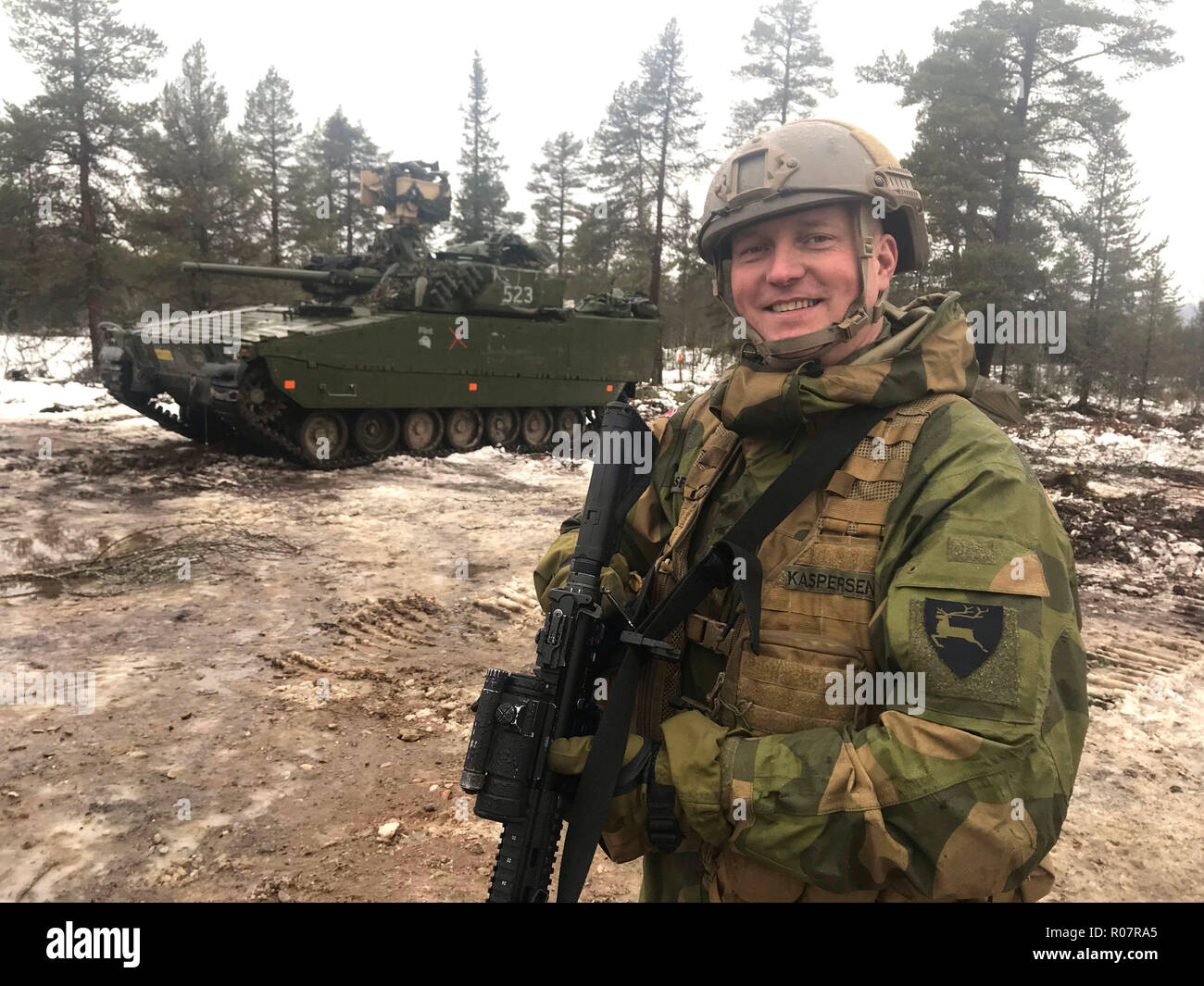 Captain Kim Kaspersen, a company commander from the 1st Armoured ...